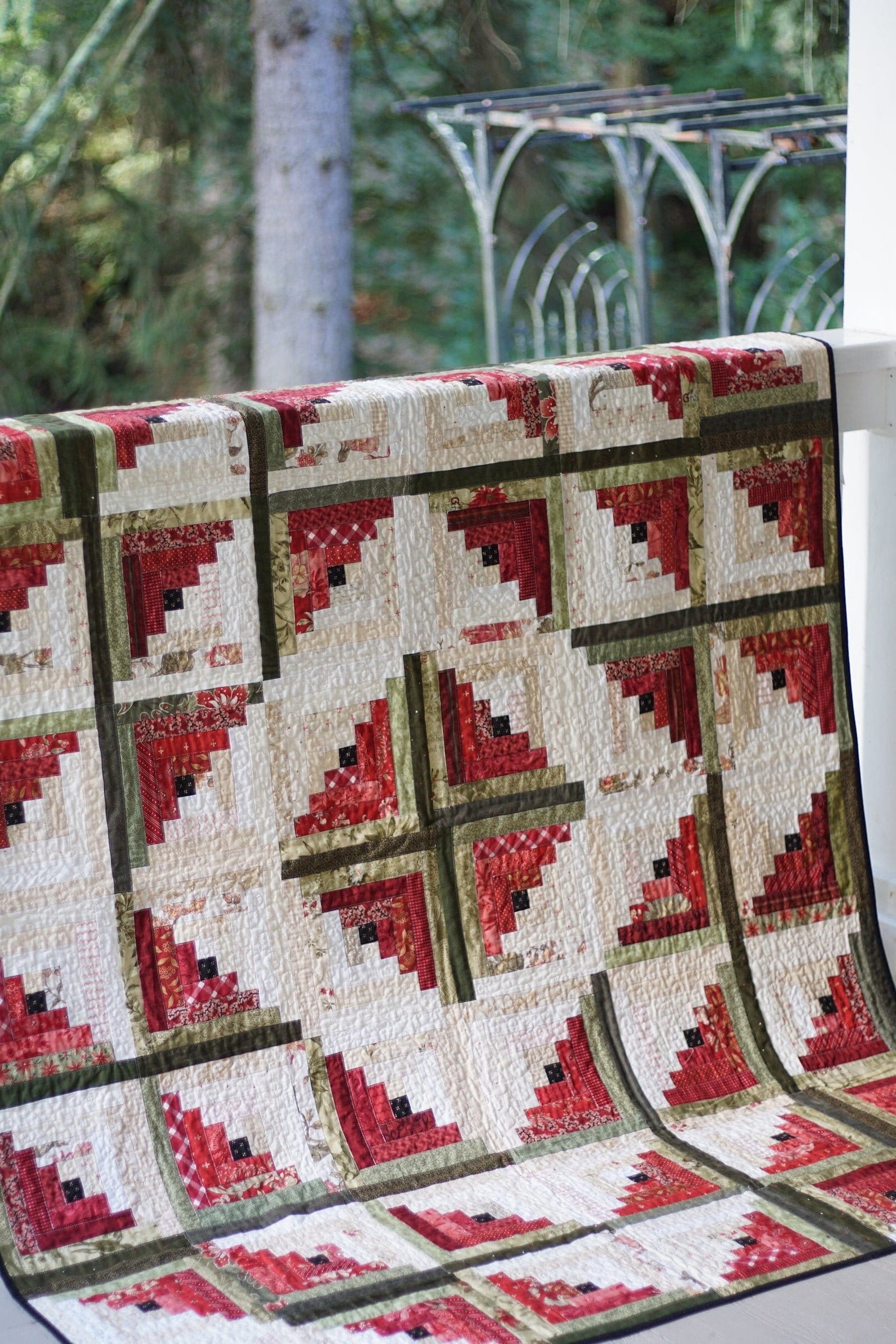Log Cabin Delight Quilt Pattern • Maple Cottage Designs