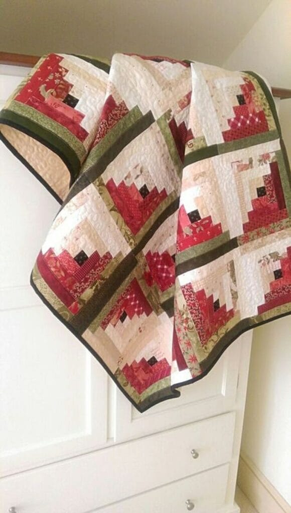 Log Cabin Delight Quilt Pattern • Maple Cottage Designs