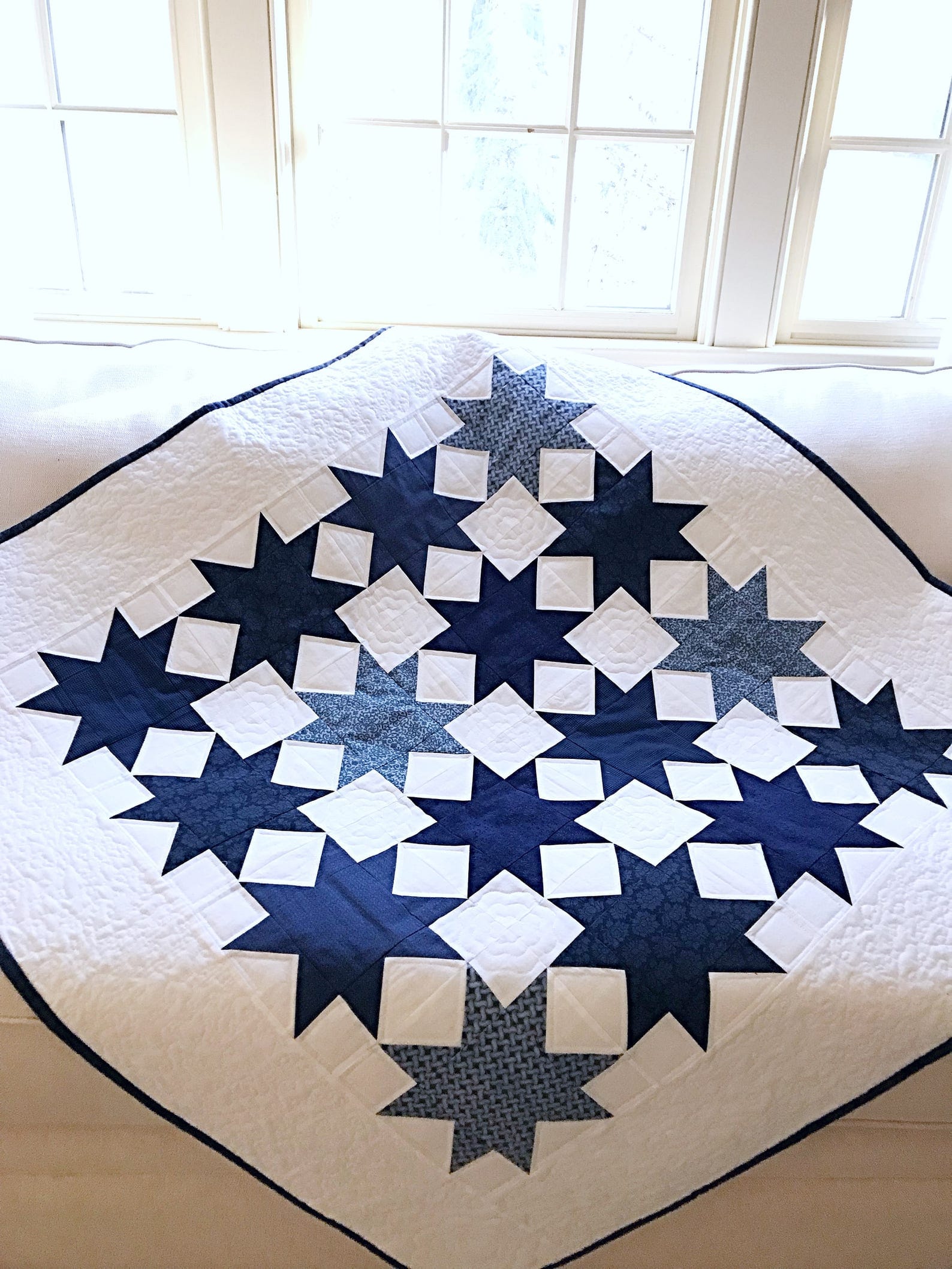 Sparkling Stars Quilt Pattern • Maple Cottage Designs
