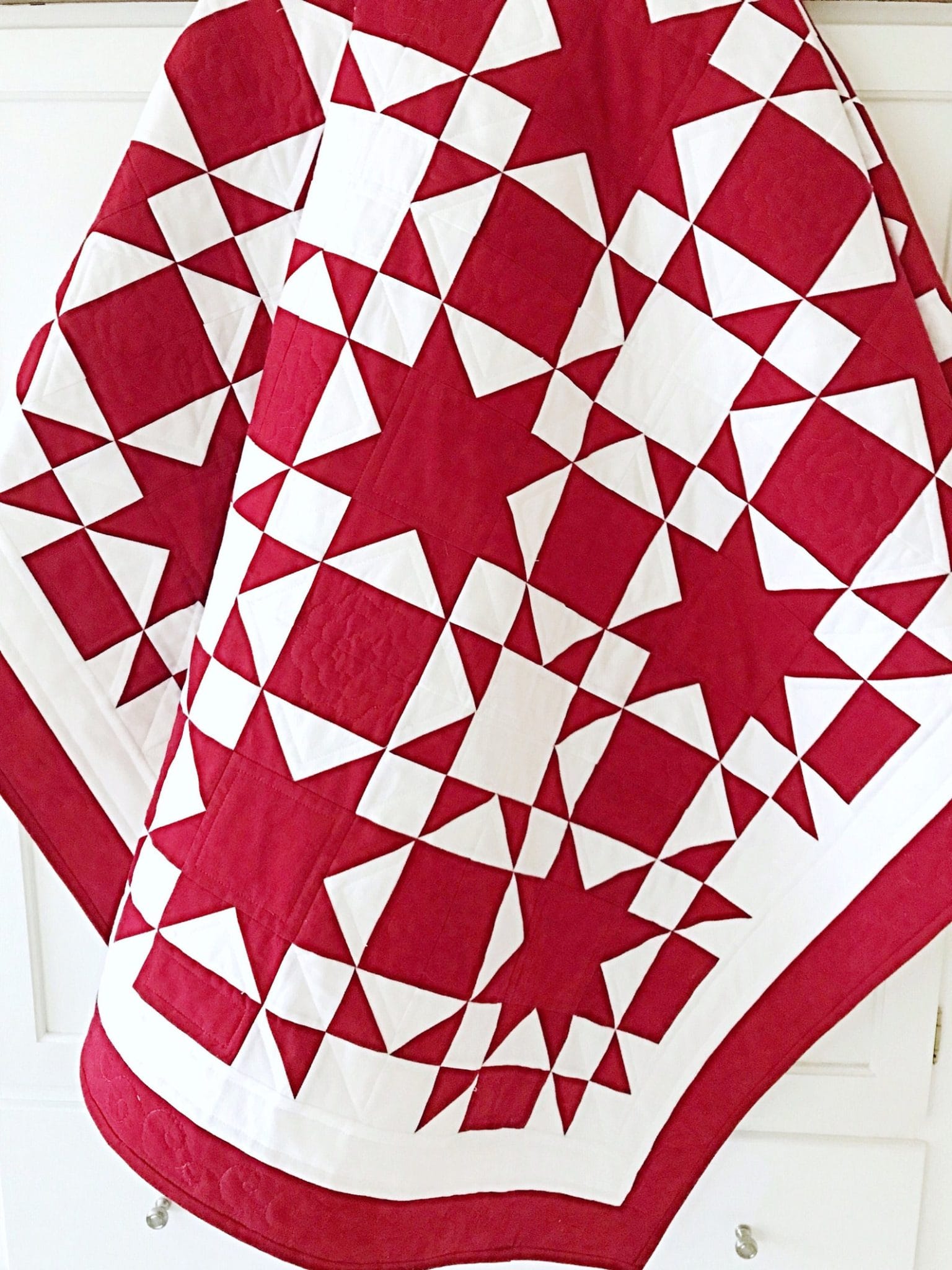 A Country Grace Quilt Pattern With Gingham & Stars • Maple Cottage Designs