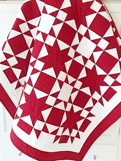 Diamond Star Path Quilt Pattern • Maple Cottage Designs
