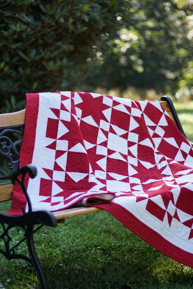 Starlit Ribbons Quilt Pattern • Maple Cottage Designs