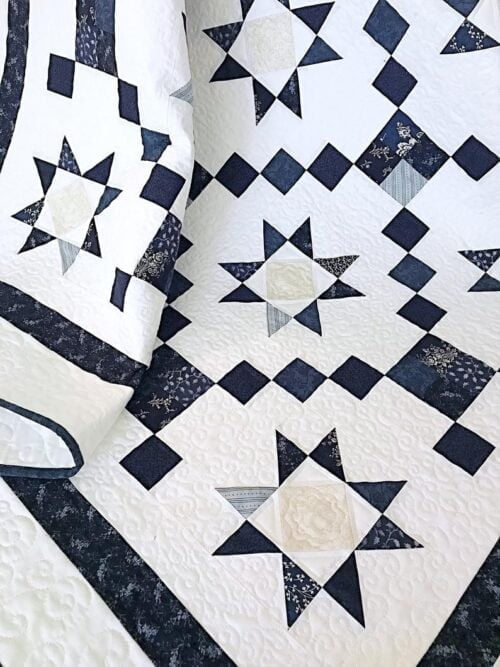 Diamond Star Path Quilt Pattern - Maple Cottage Designs