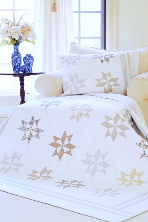 Silver Star Latte Quilt Pattern • Maple Cottage Designs