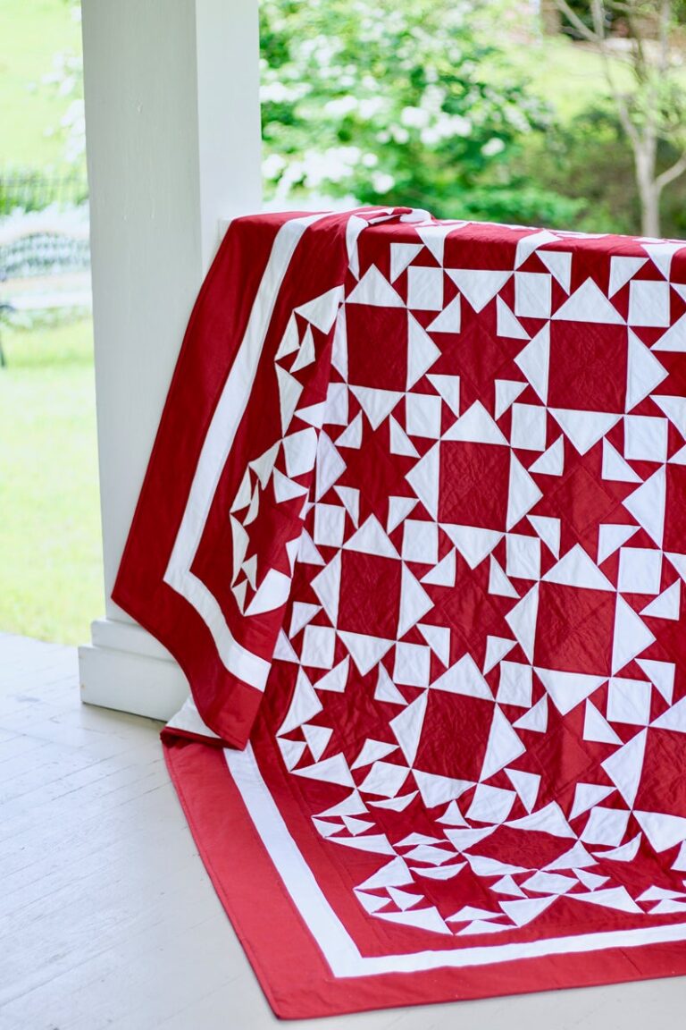 Starlit Road Quilt Pattern & Pillow Pattern • Maple Cottage Designs