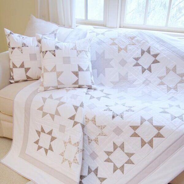 Silver Star Latte Quilt Pattern • Maple Cottage Designs