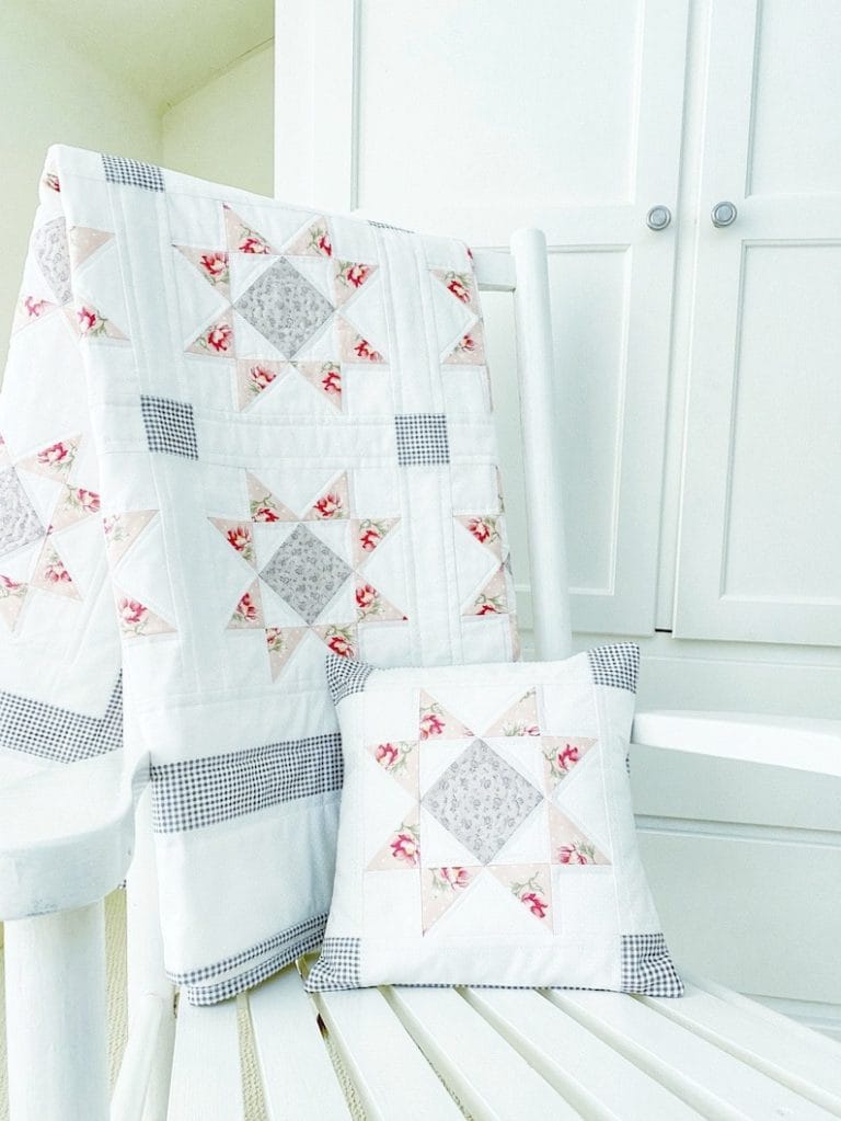 Silver Star Latte Quilt Pattern • Maple Cottage Designs