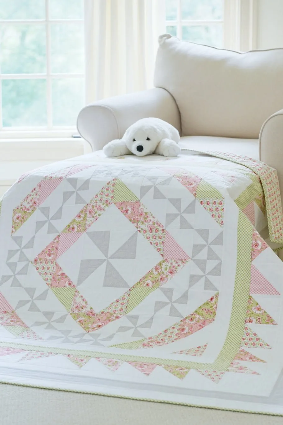 A Pinwheel Promenade Quilt Pattern with Charm Packs • Maple Cottage Designs