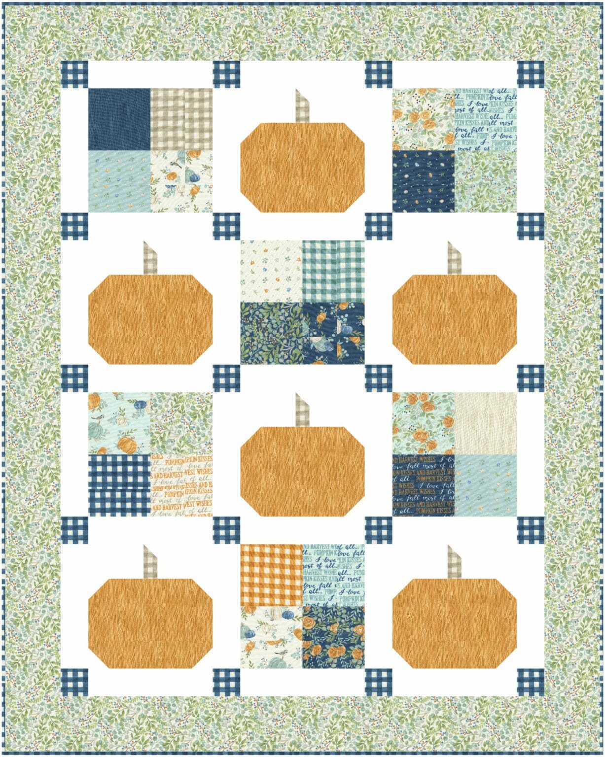 Pumpkin Patch Quilt Pattern • Maple Cottage Designs