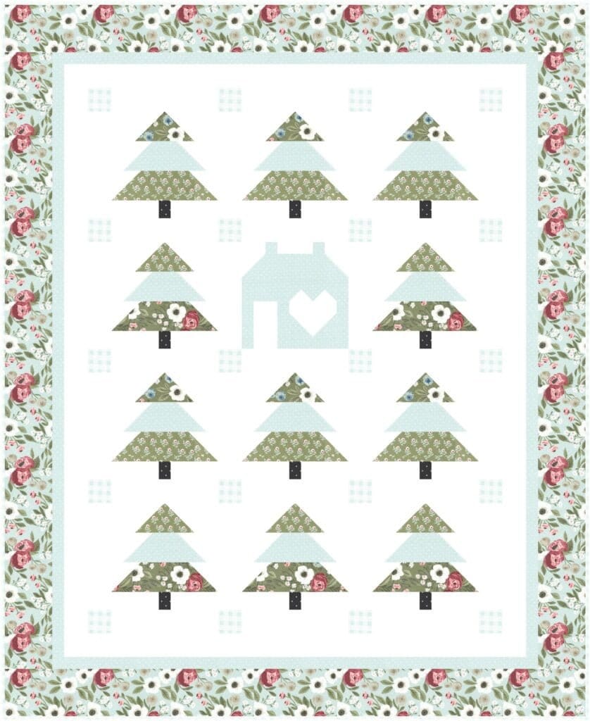 Little Forest Cottage Quilt - A Cozy Hideaway • Maple Cottage Designs