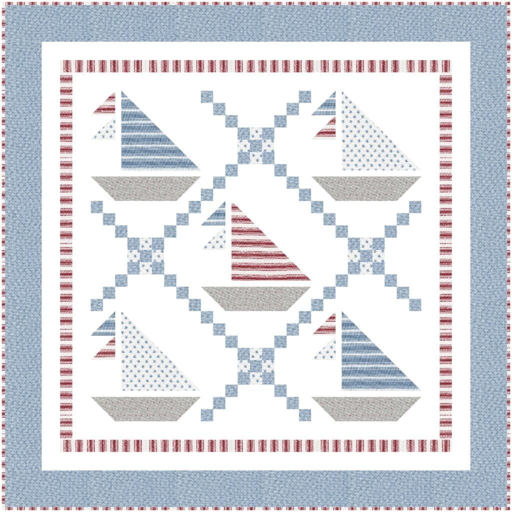 Set Sail Quilt: A Nautical Quilt Pattern • Maple Cottage Designs