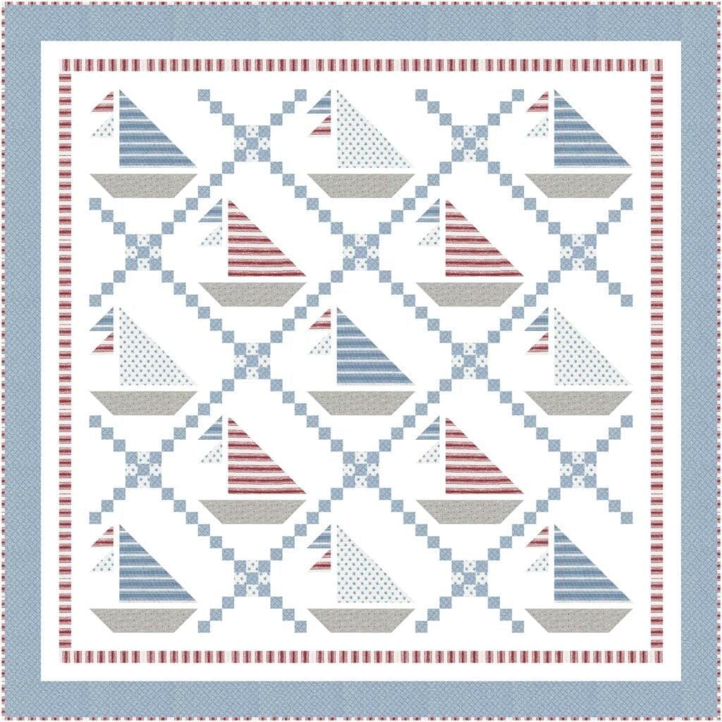 Set Sail Quilt: A Nautical Quilt Pattern • Maple Cottage Designs