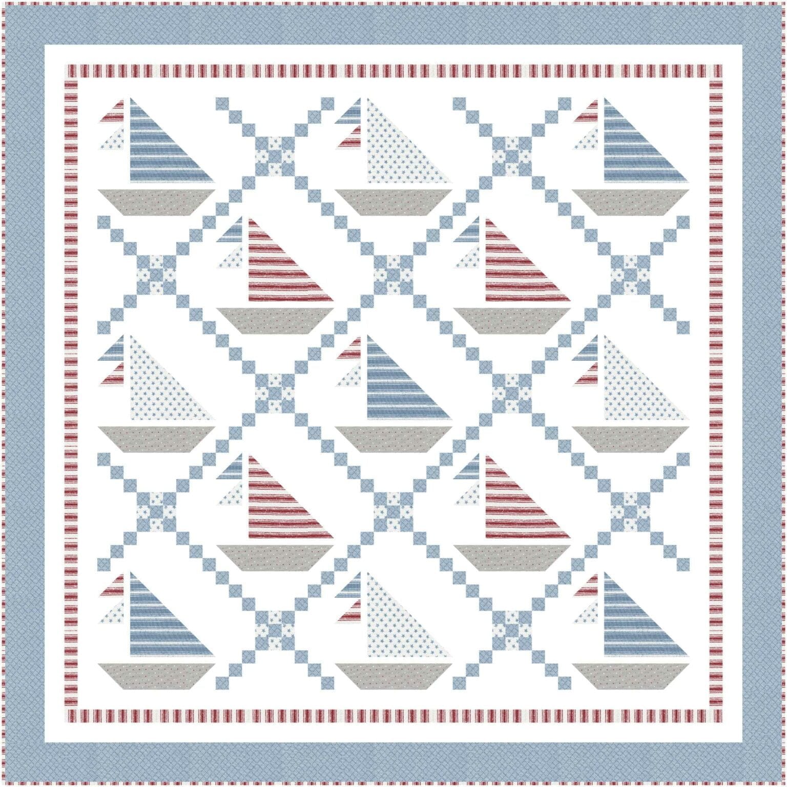 Set Sail Quilt: A Nautical Quilt Pattern • Maple Cottage Designs