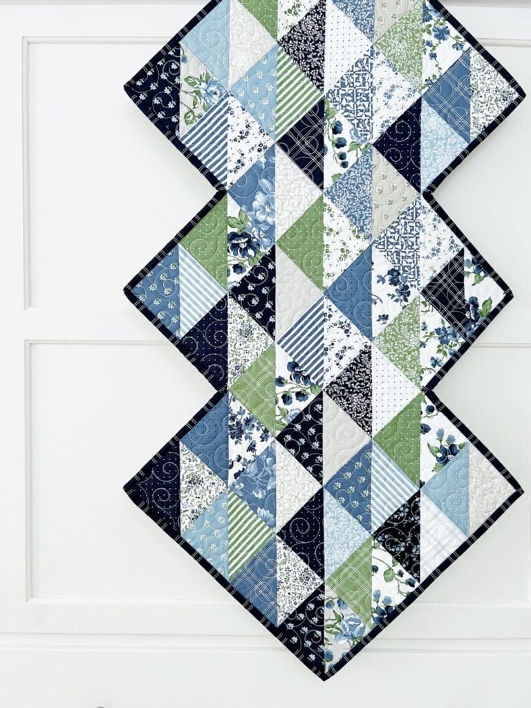 Charming Waves Table Runner Pattern • Maple Cottage Designs
