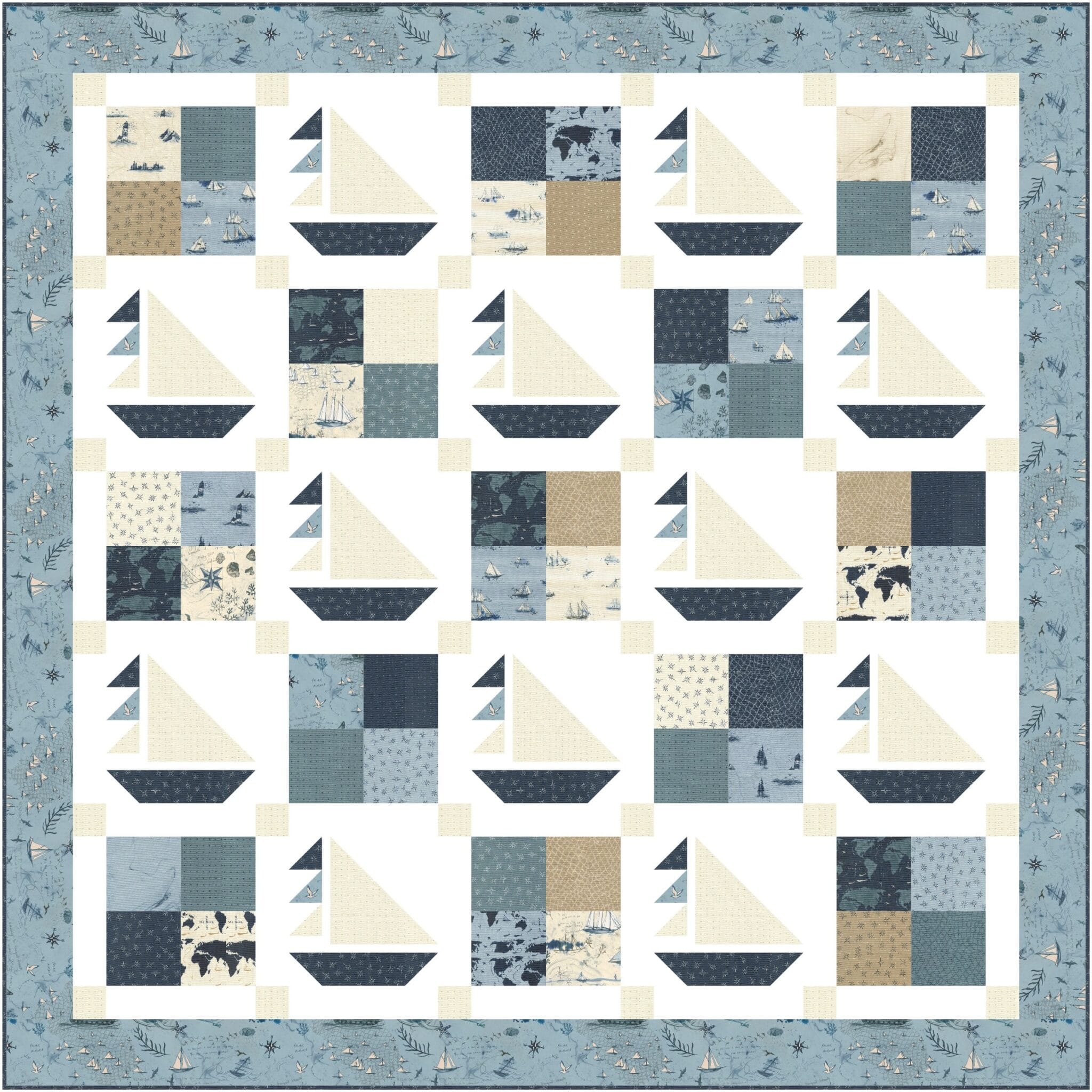 Sail the High Seas with the Spirit of Adventure Quilt Pattern • Maple ...