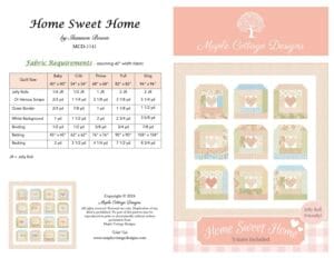 Home Sweet Home Quilt Pattern • Maple Cottage Designs