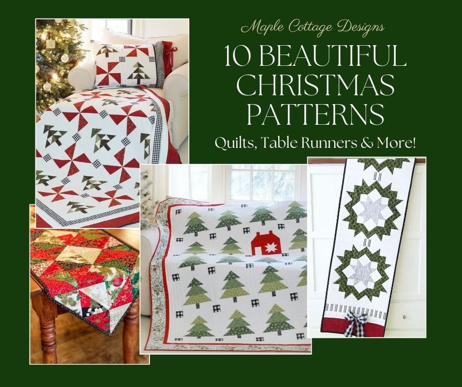 10 Beautiful Christmas Quilt Patterns for a Cozy Winter • Maple Cottage ...
